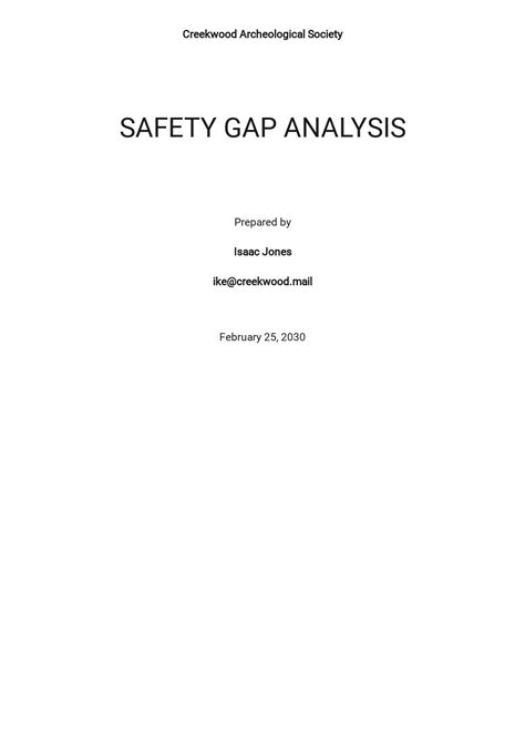 Security Gap Analysis Template Prntbl Concejomunicipaldechinu Gov Co