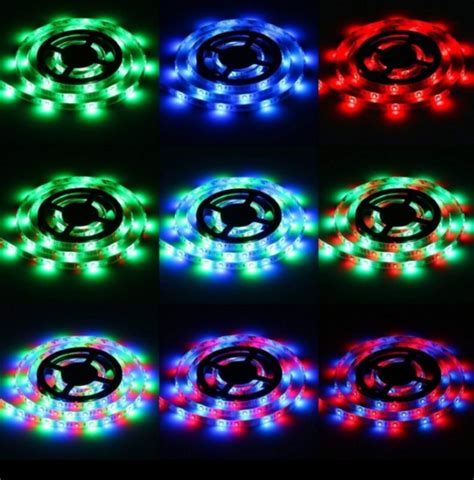 Светодиодная лента USB 3 цвета RGB 5 м c пультом и управлением с ...