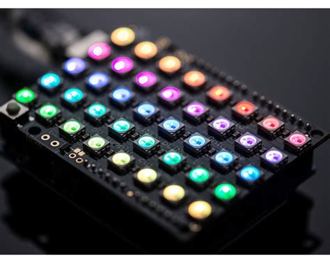 Pololu Adafruit Neopixel Shield For Arduino 40 Rgb Led Pixel Matrix