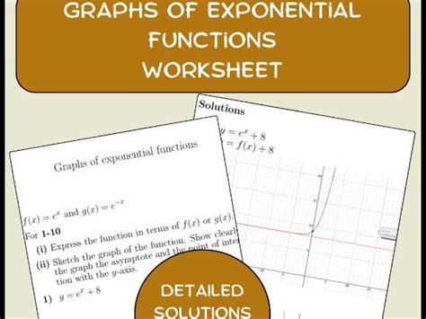 Graphing Exponential Functions Worksheet Answer Scaffolded Math And