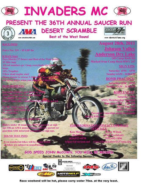 Desert Legend John Mccown Passes On Any Sunday Poster Monster Truck