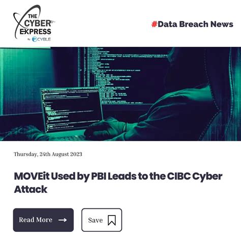 The Cyber Express On Linkedin Cibc Moveit Ransomware Cybersecurity Hackernews Threatintel…