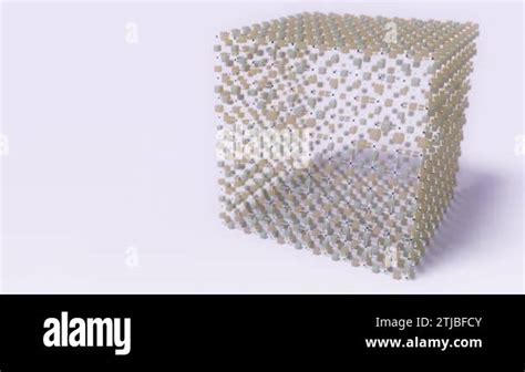 Abstract Molecular Cube Structure With Subtle Movement Seamless Loop 4k Uhd Animation