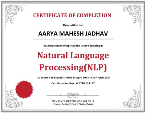 I Earned My Nlp Certification Aarya Jadhav Posted On The Topic Linkedin