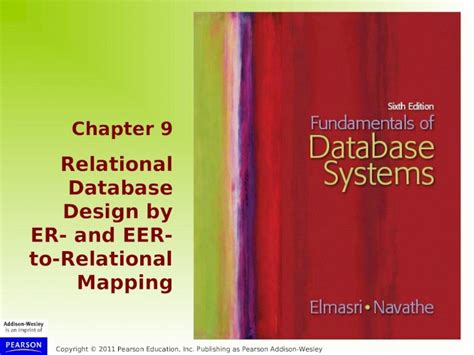 Ppt Chapter 9 Relational Database Design By Er And Eer To Relational Mapping Dokumen Tips
