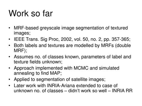 Ppt Statistical Techniques For Unsupervised Segmentation And Classification Powerpoint