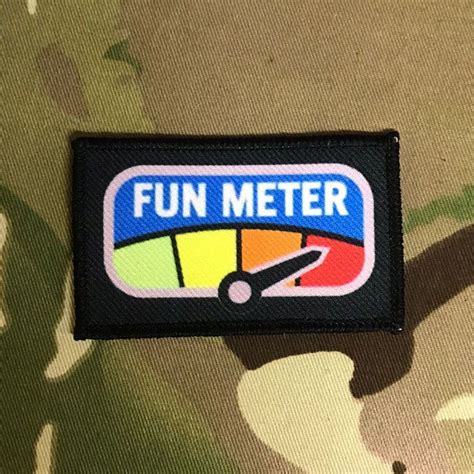 Fun Meter Morale Patch Etsy