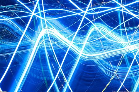 Light Blue Neon Wallpaper