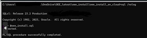 在 Windows Environment For Oracle Cloud Infrastructure 中安裝 Oracle Estate