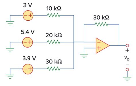 solved 5 37 determine the output of the summing amplifier in