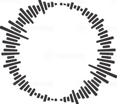 Circle Sound Wave Audio Music Equalizer Round Circular Icon Spectrum