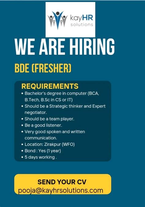 Pooja Saxena On Linkedin Hiring Fresher Immediatehiring Immediatejoiners Zirakpurjob…