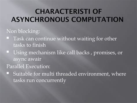 Asynchronous And Synchronous Computation Pptx