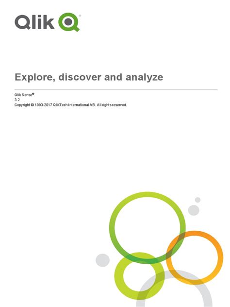 Qlik Sense Explore Discover And Analyze Pdf Visualization Graphics Chart