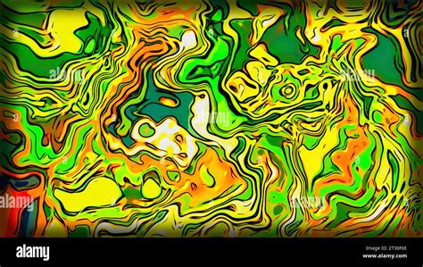 Psychedelic Colorful Liquid Patterns Motion Shimmering Liquid Pattern