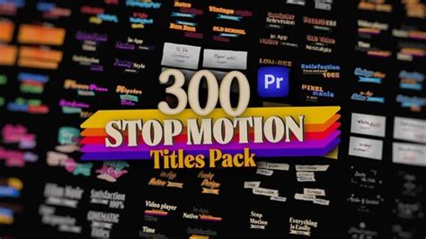 Motion Styles Toolkit Text Effects And Animations Titles Ft Adobe
