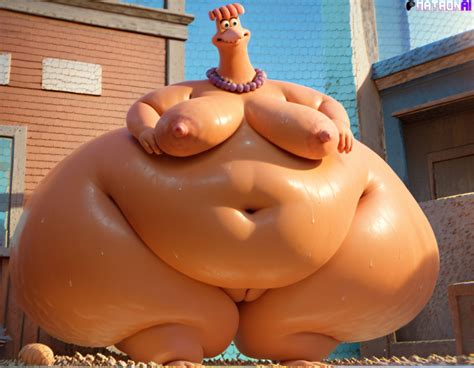 Rule 34 Ai Generated Anthro Avian Babs Chicken Run Chicken Chicken Run Female Furry Matronai