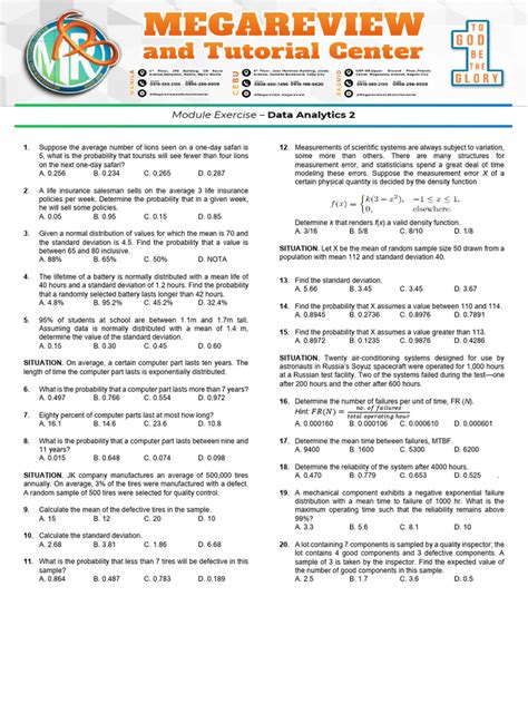 Module Exercise Data Analytics 2 Updated Pdf