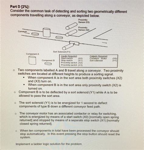 solved part a [0 5 ] write out the equivalent ladder logic