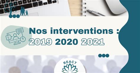 Nos Interventions 201920202021 Association React