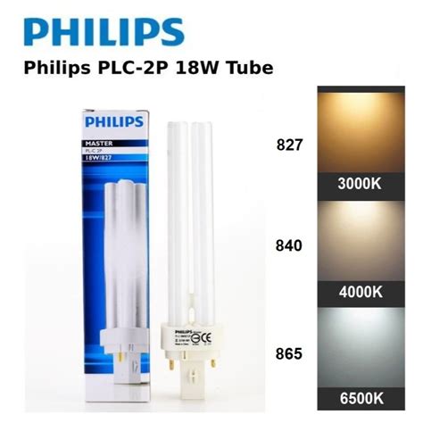 Philips Plc 2p 18w Master Pl C 827 Warm White 865 Daylight Light Bulb Shopee Malaysia