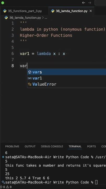 Python Lambdaexpression Youtube