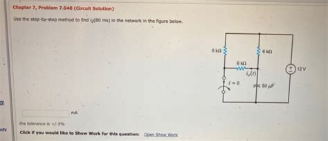 solved chapter 7 problem 7 048 circuit solution use the