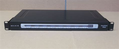 Belkin Omniview Pro3 8 Port Stackable Desktop Kvm Switch F1da108z Ps 2 Usb Vga