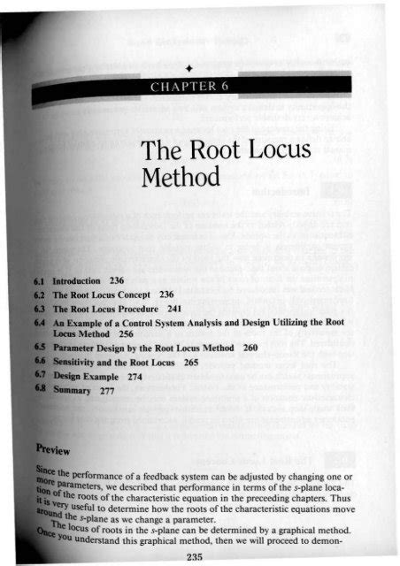 the root locus method