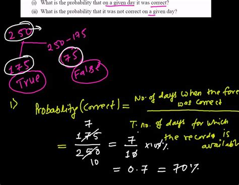 How To Solve Probability Problems 4 Weather Forecasting Youtube