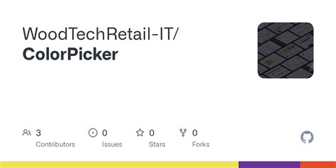 GitHub WoodTechRetail IT ColorPicker