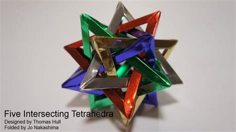 Five Intersecting Tetrahedra Thomas Hull YouTube