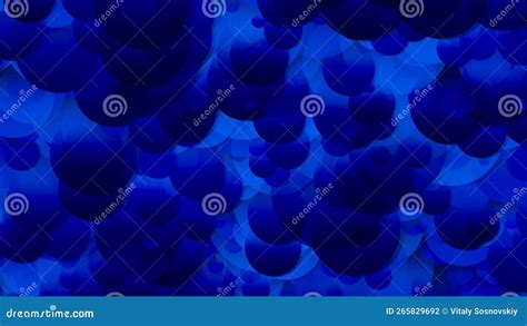 3d Rendering Of An Array Of Circles Circles Of Different Sizes In Space Stock Illustration