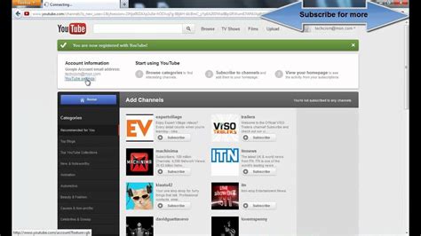 How To Create A Youtube Account With Custom Channel Name YouTube