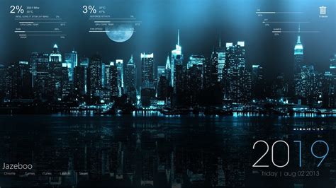 [update] The City Now With A Gpu Monitor D R Rainmeter