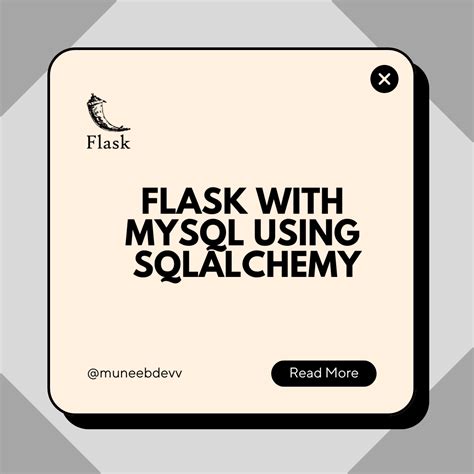 How To Connect Flask With Mysql Using Sqlalchemy Method 2 Muneebdev
