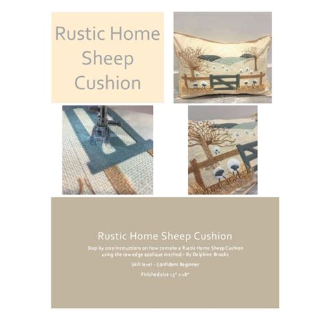 Delphine Brooks Rustic Home Sheep Cushion Instructions Sewingstreet