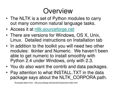 Ppt Natural Language Toolkit Powerpoint Presentation Free Download