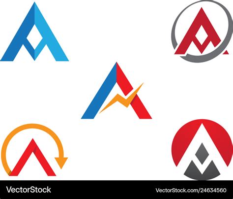 A Letter Symbol Design Royalty Free Vector Image