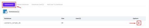How To Removedelete A Database User In Webuzo
