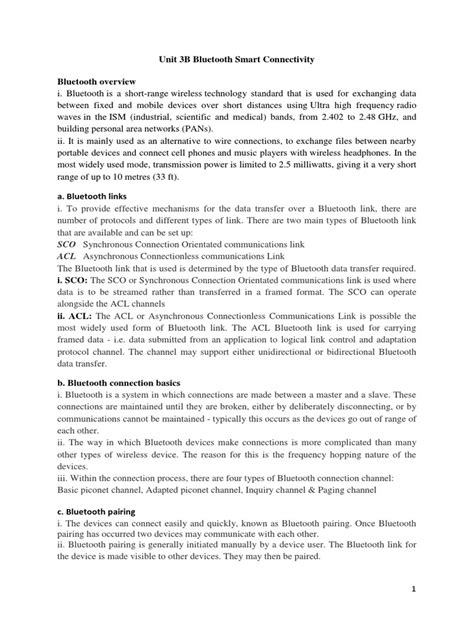 unit iii b pdf bluetooth computer network