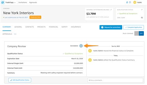 How To Assign Reviewers And Perform A Company Review In TradeTapp