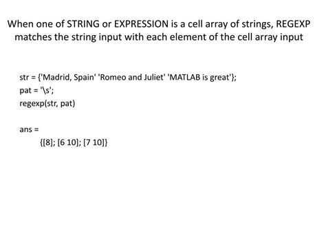Ppt Matlab Regular Expression Powerpoint Presentation Free Download