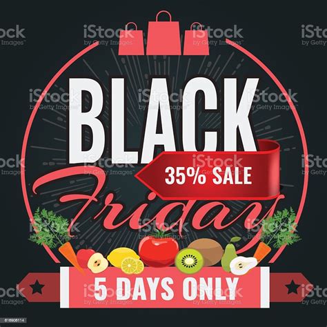 유기농 식품을 위한 블랙 프라이데이 세일 비문 디자인 배너 템플릿 가격표에 대한 스톡 벡터 아트 및 기타 이미지 가격표 가방 검은색 Istock