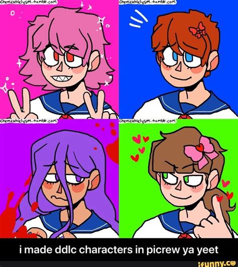 I Made Ddlc Characters In Picrew Ya Yeet I Made Ddlc Characters In Picrew Ya Yeet Ifunny