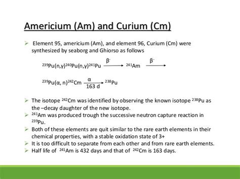 Transuranic Elements