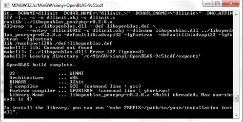 Can Not Compile OpenBlas For Win Bit Issue OpenMathLib OpenBLAS GitHub