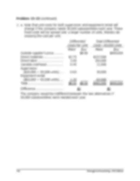 Chapter 13 Solution Manual For Managerial Accounting Garrison