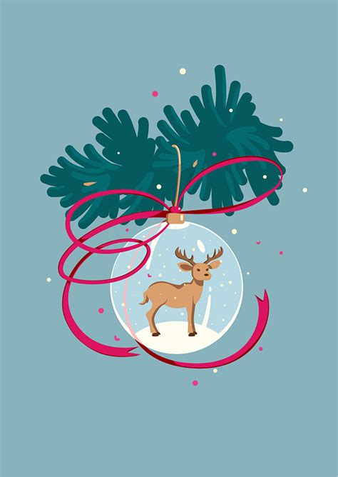 Иллюстрация Новогодний шарик в стиле компьютерная графика