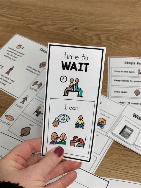 time management and waiting visuals the autism helper